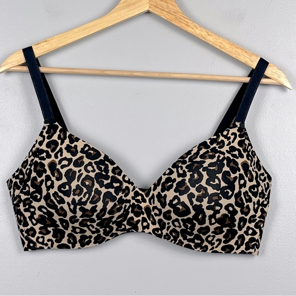 Knix Wingwoman Contour Leopard Print Wirefree Adjusta… - Gem